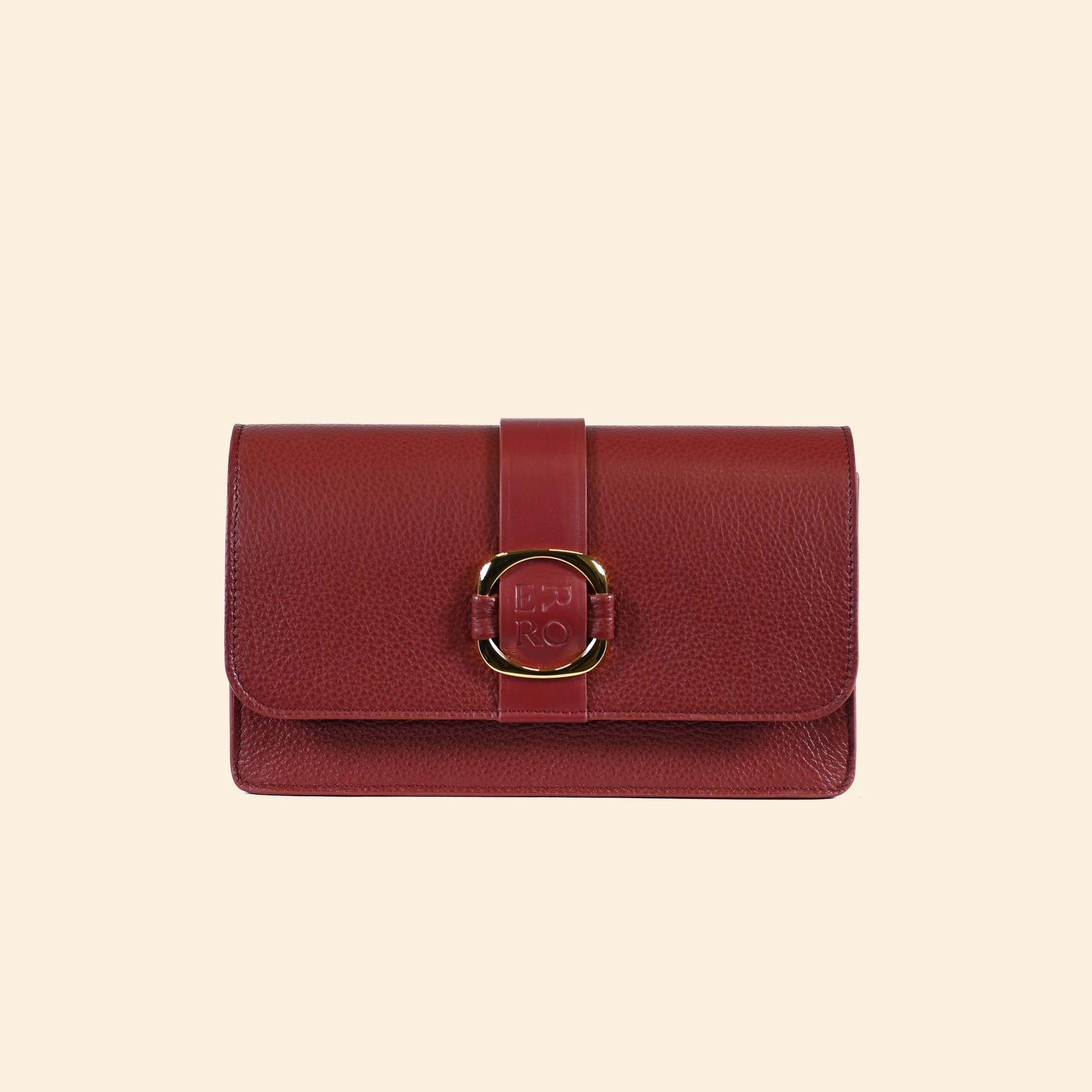 MOKOA Carmin – Petit sac cuir rouge femme | ERRO