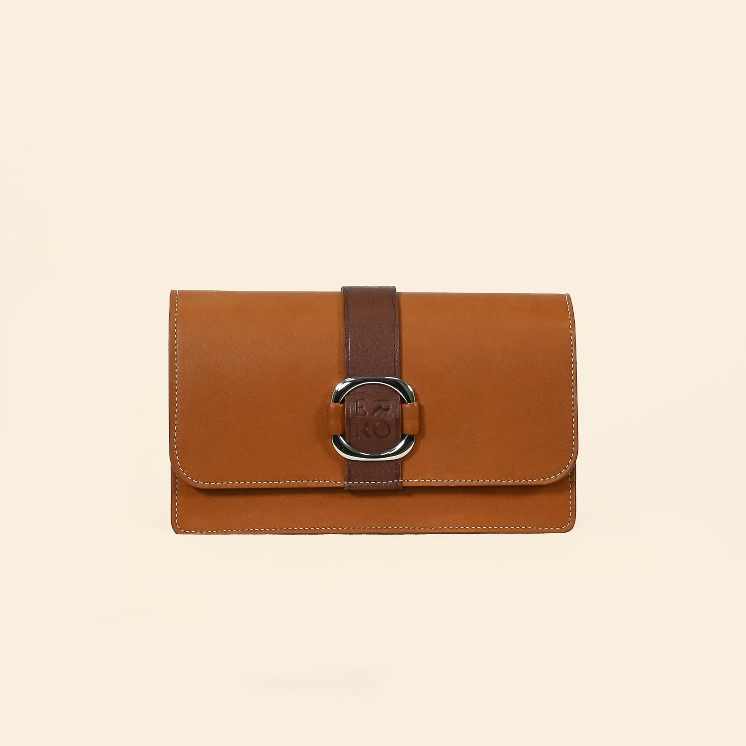MOKOA Gold – Sac à bandoulière en cuir noir | ERRO Maroquinerie Française